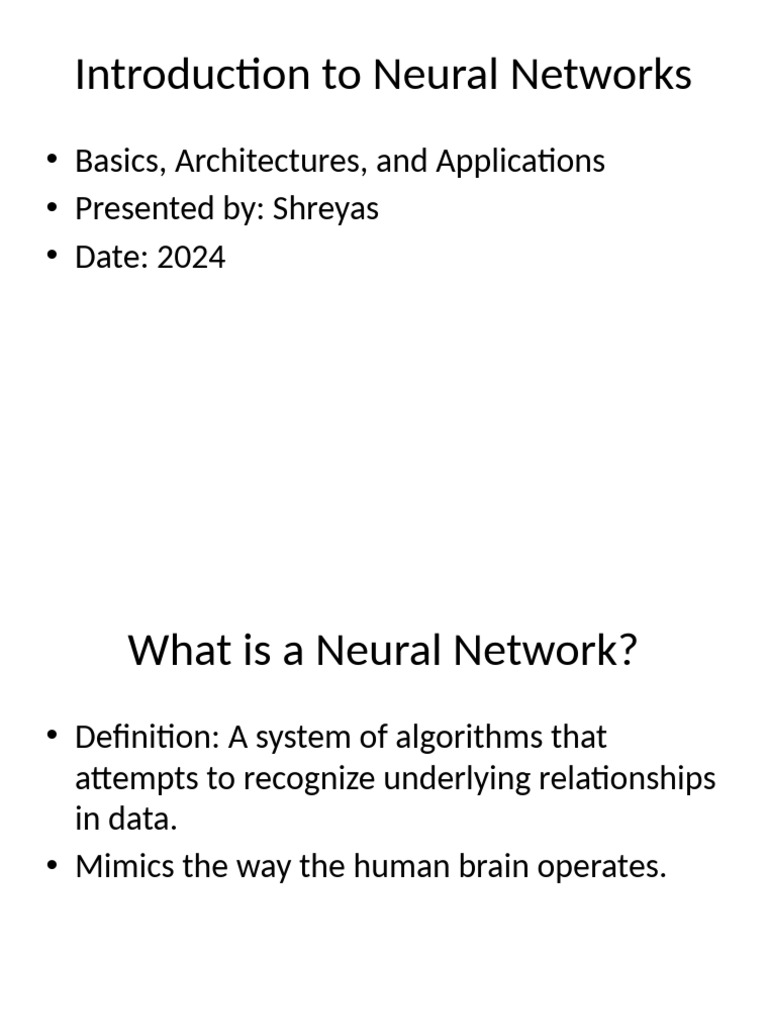 Neural_Network_Presentation | PDF