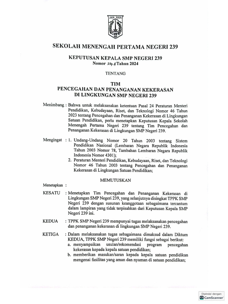 Surat Tugas TPPK 2024 | PDF