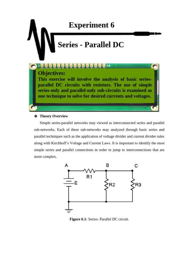 exp.6 series-prallel D.C circuits | PDF
