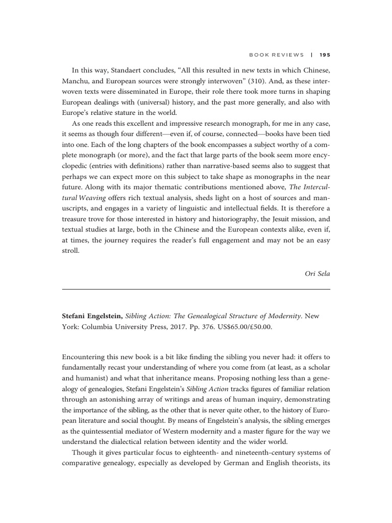 V3N2 Stefani Engelstein Sibling Actions Review | PDF | Charles Darwin ...