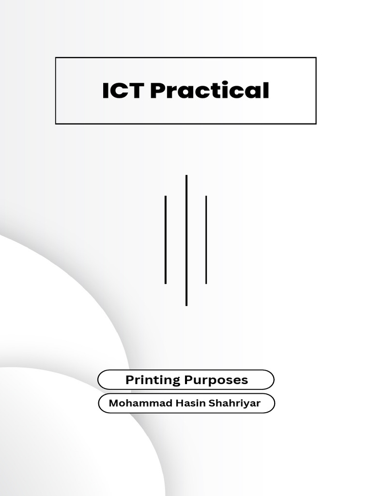 ICT Practical Picture Cutouts-2024 | PDF