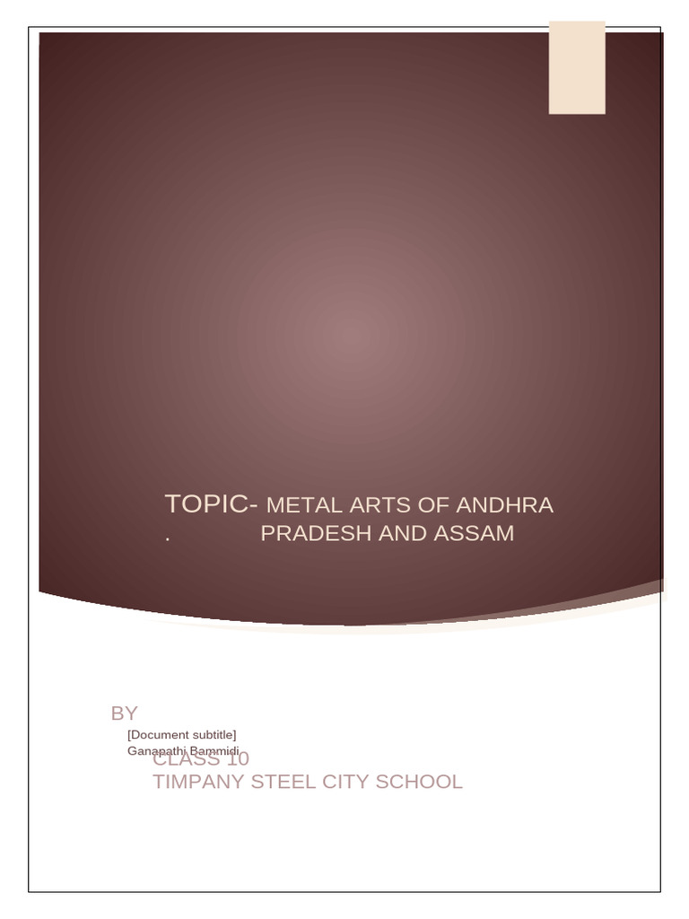 Science Art Integration Project | PDF | Bronze | Brass