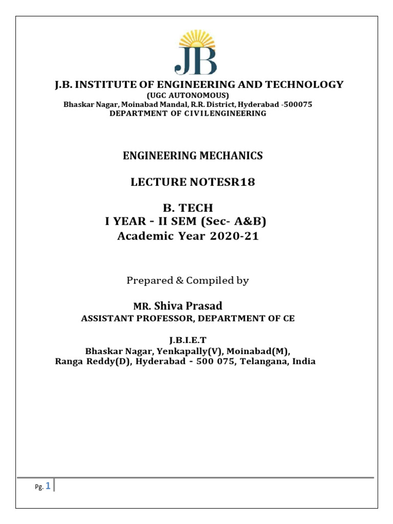Engineering Mechnies | PDF | Force | Acceleration