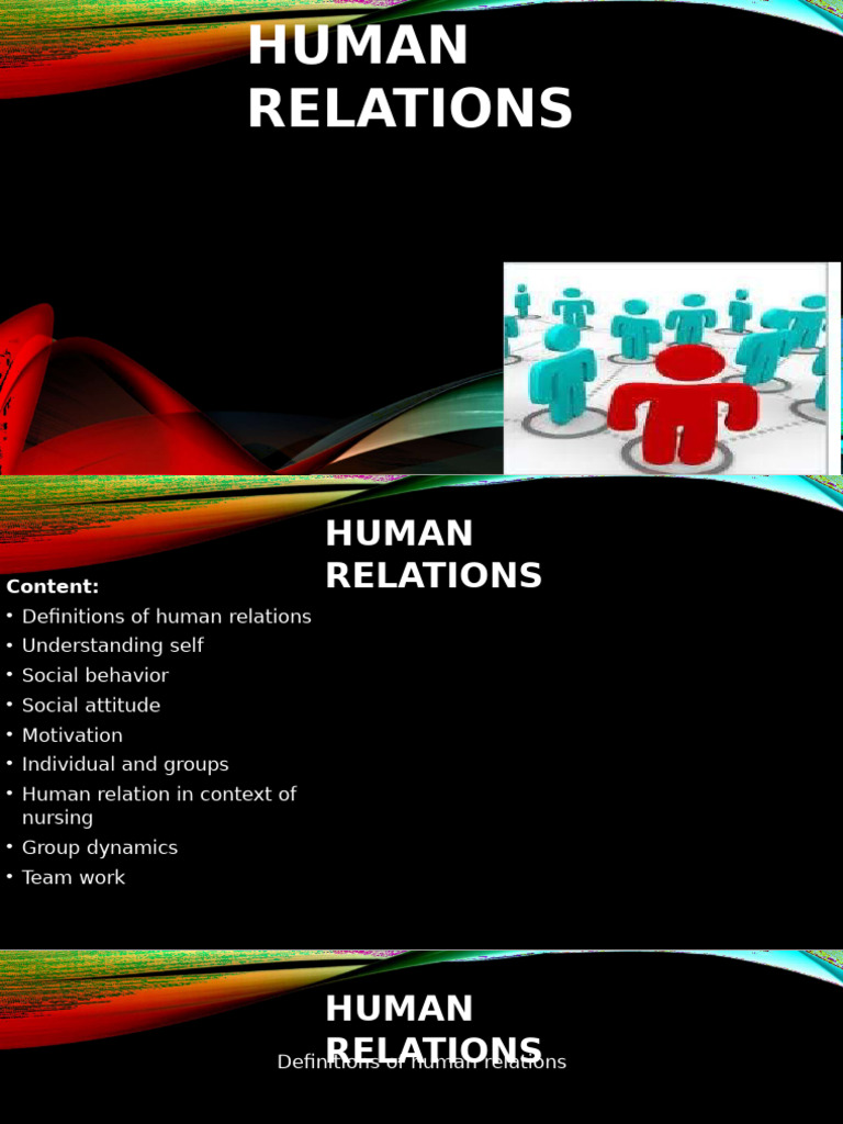 Human Relations | PDF | Motivation | Motivational
