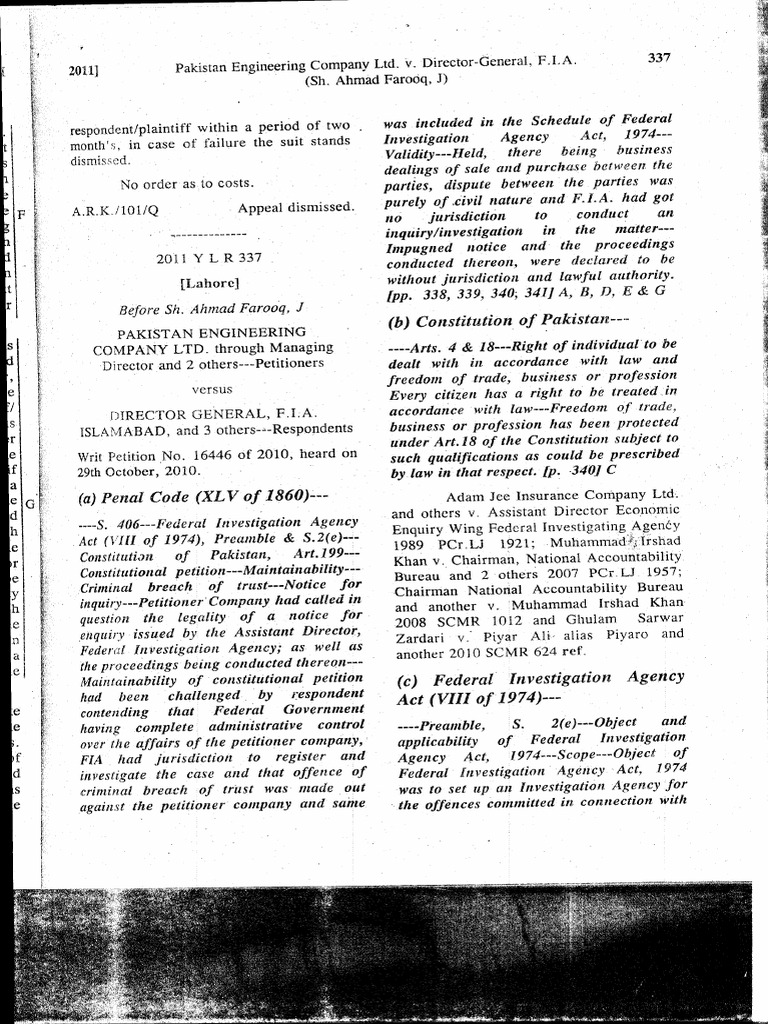 FIA Jurisdiction | PDF