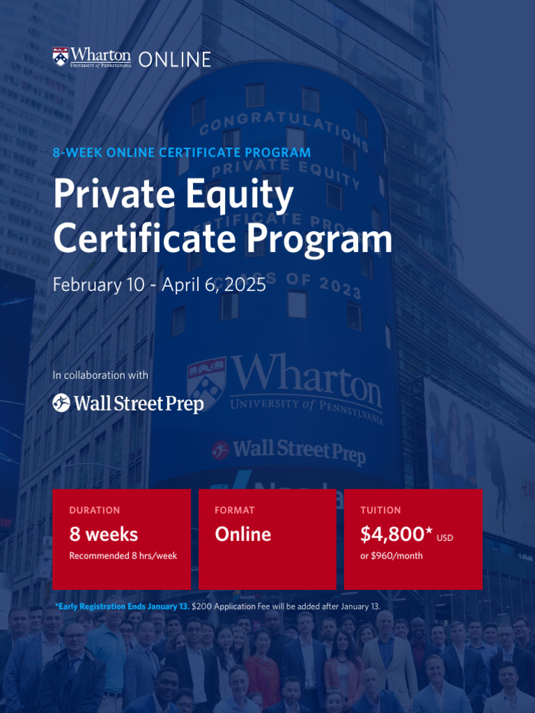 Wharton Private Equity Certificate Program | PDF | Valuation (Finance ...