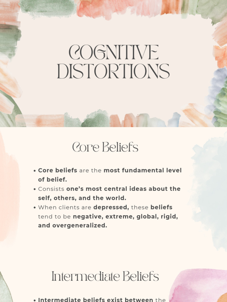 Cognitive Distortions | PDF | Thought | Psychology