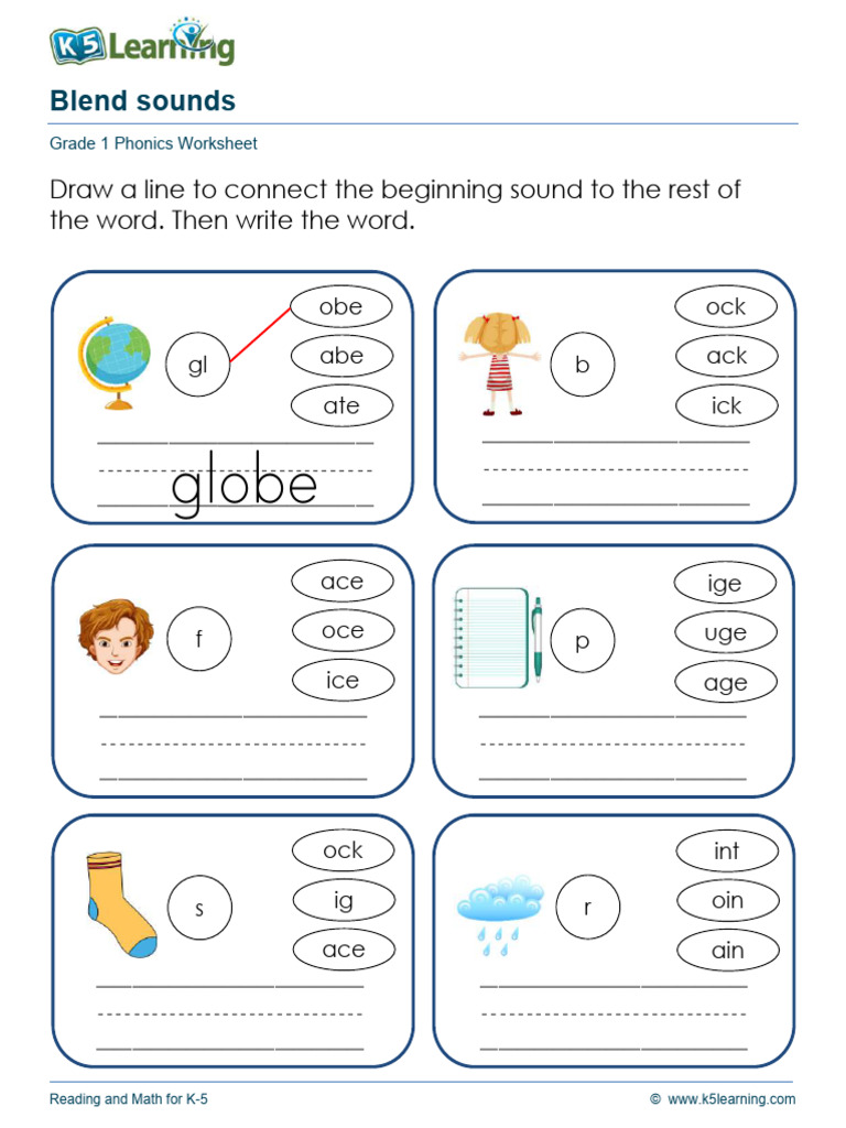1st grade - Blend sounds | PDF