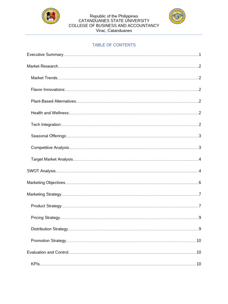 MIDTERM-PROJECT-MARKETING-PLAN | PDF | Brand | Coffee