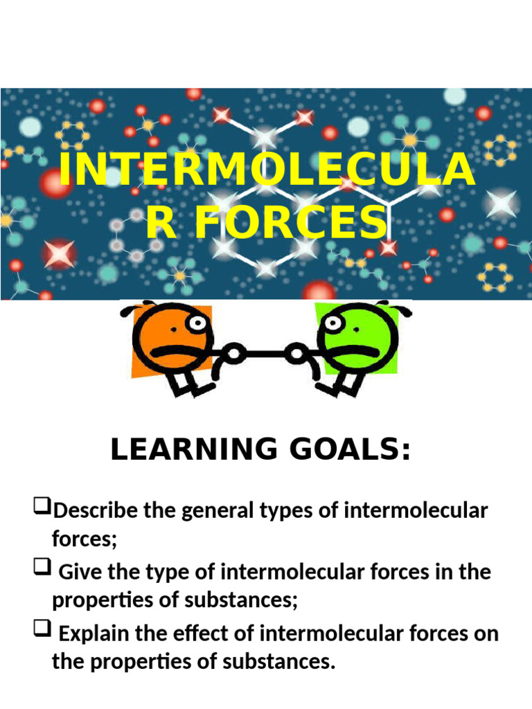 Lesson 6 Intermolecular Forces | PDF | Intermolecular Force | Chemical ...