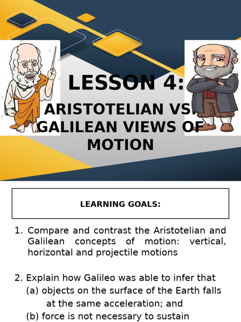 Galilean and Aristotelian Views of Motion | PDF | Force | Aristotle