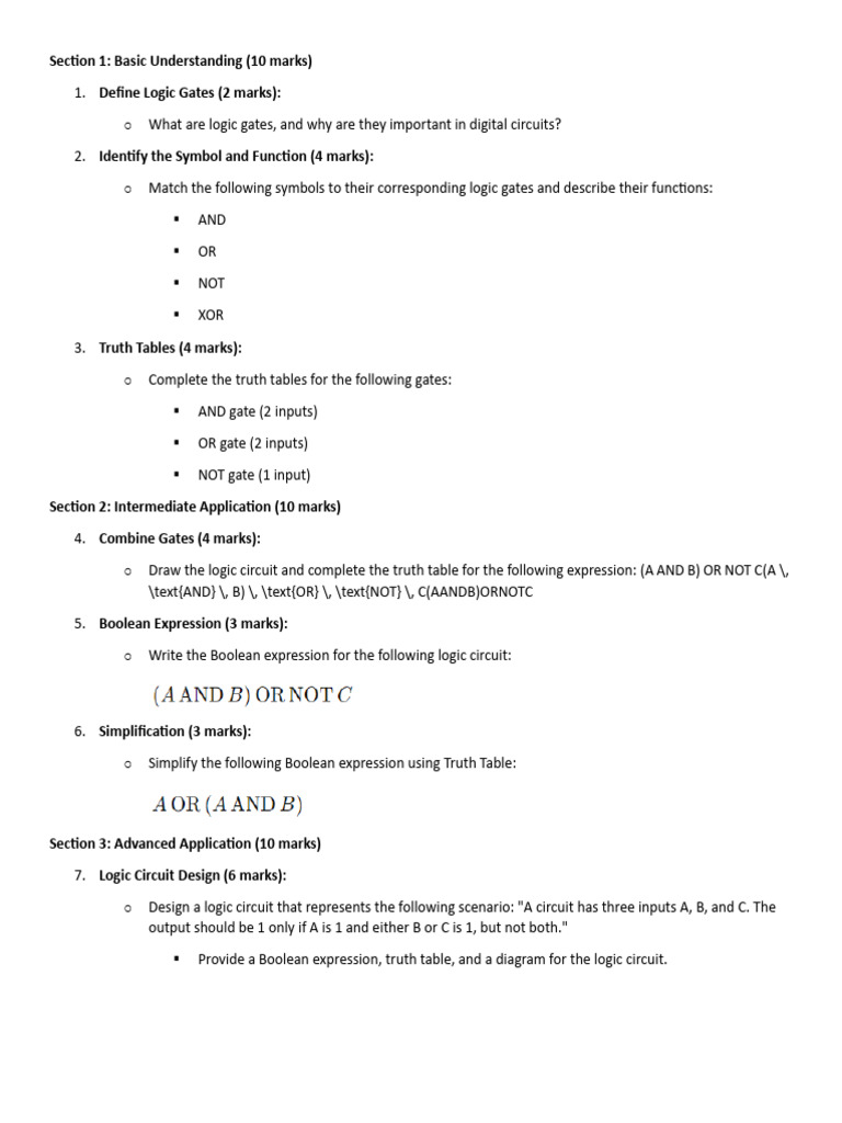 Test of Logic Gates | PDF | Computers