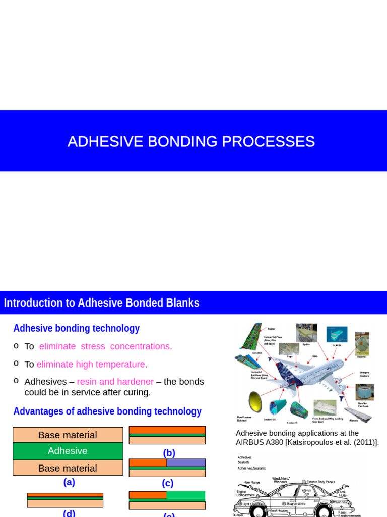Adhesive bonding | PDF | Deformation (Engineering) | Adhesive