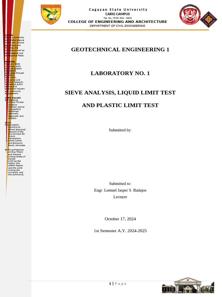 (PART1)Laboratory-1-Sieve-Analysis-Liquid-Limit-Plastic-Limit-1 | PDF