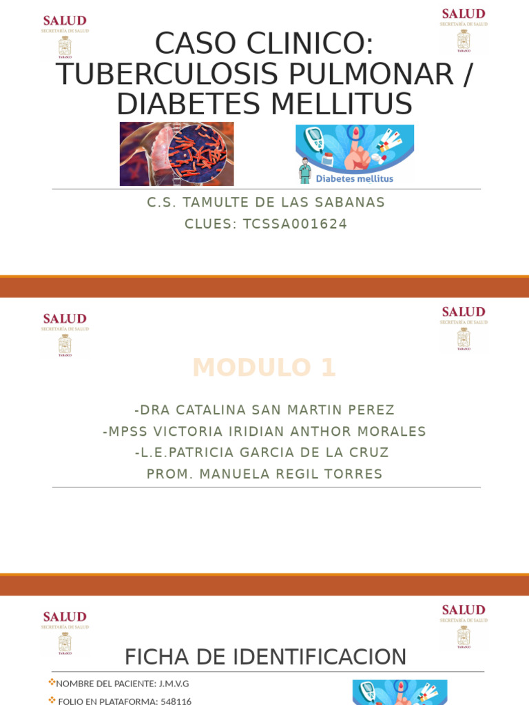 Caso Clinico Diabetes y Tuberculosis Final | PDF | Diabetes | Tuberculosis
