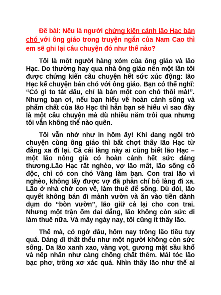 Đề Bài1 | PDF