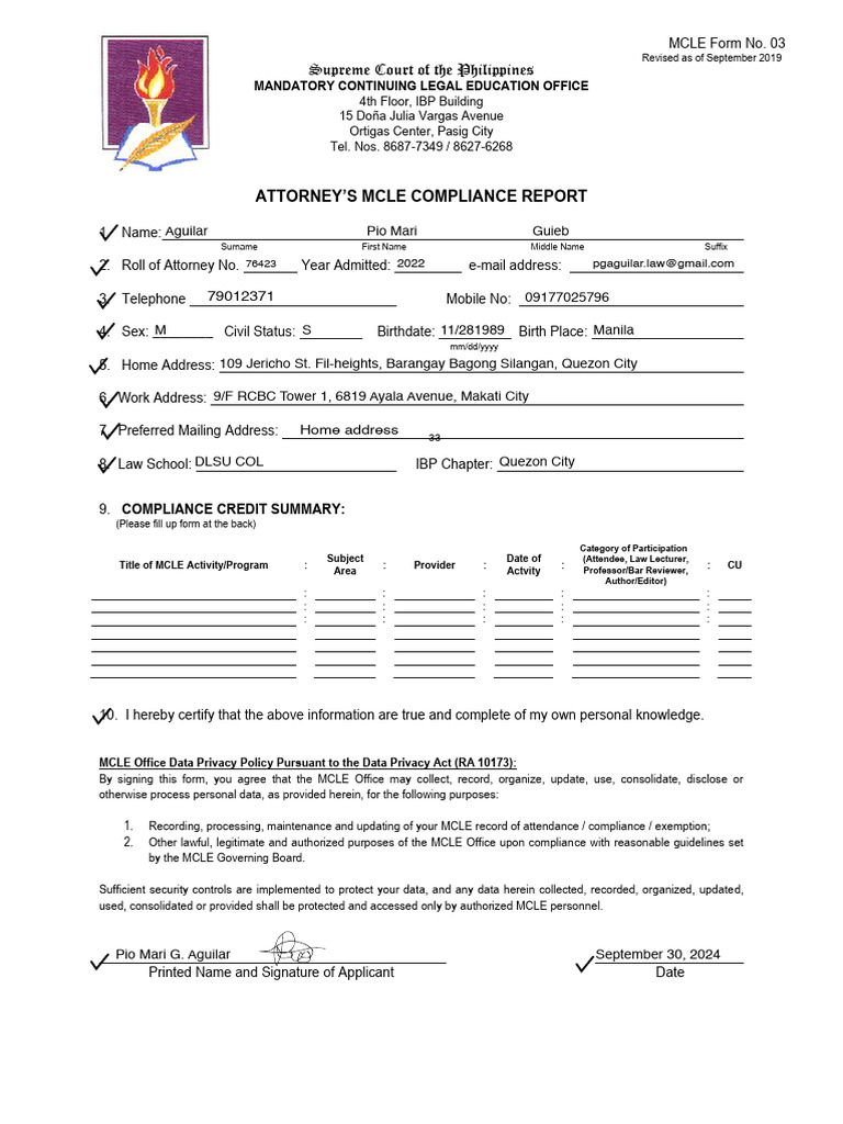 ACR Attorneys-Compliance Report | PDF | Justice | Crime & Violence