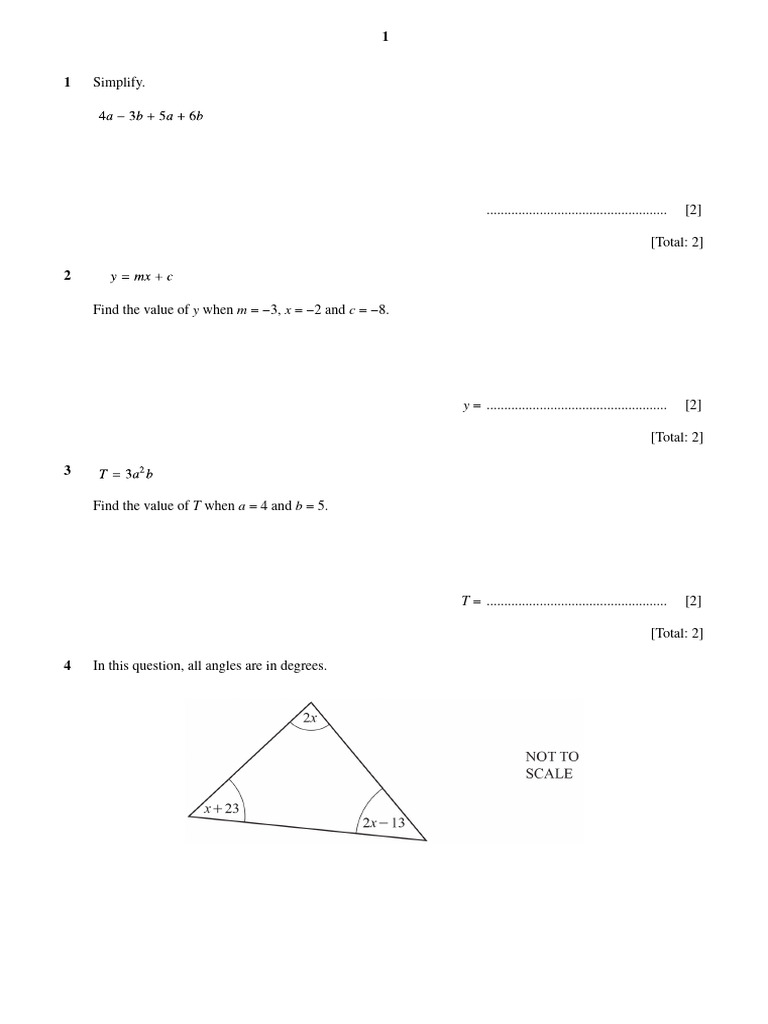 Simplifying Expressions and Collecting LikeTerms Worksheet | PDF | Elementary Geometry | Mathematics