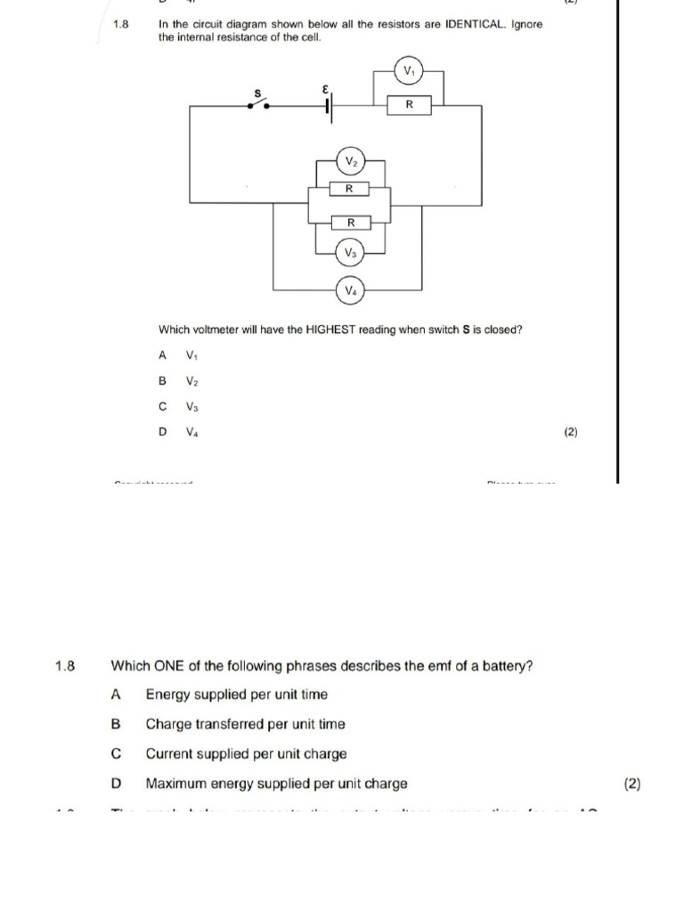 Physics - Internal Resistance | PDF
