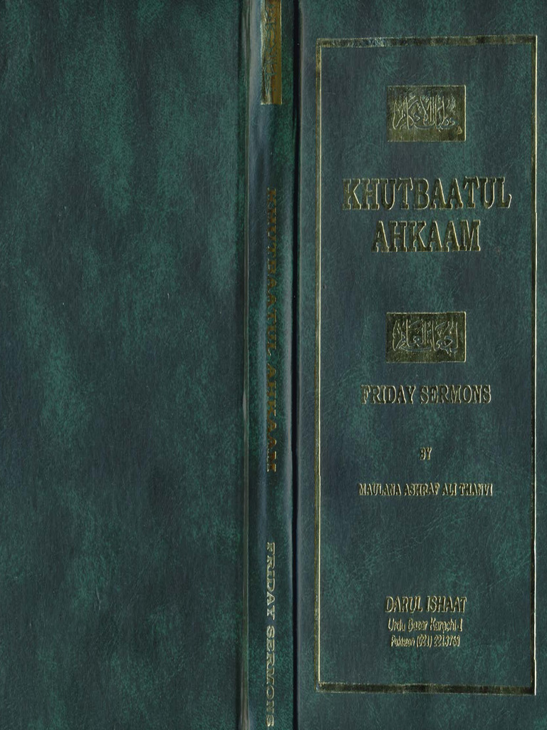 Khutbatul Ahkam Maulana Ashraf Ali Thanvi English Translation | PDF