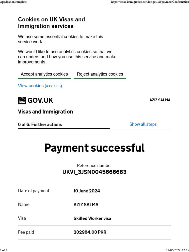 Application complete | PDF