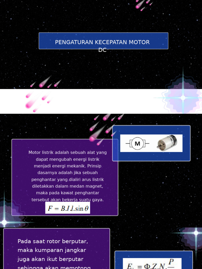 Pengaturan Kecepatan Motor DC 10-10-2024 | PDF
