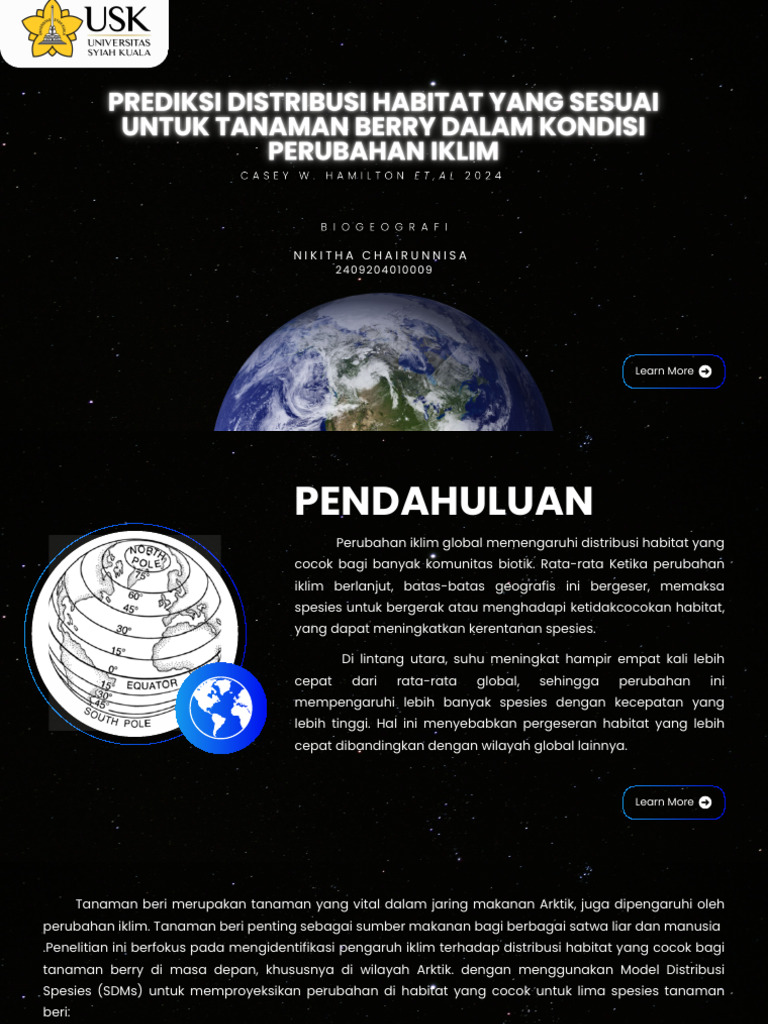 Nikitha Chairunnisa - 2408204010009 - PPT Tugas Biogeografi | PDF