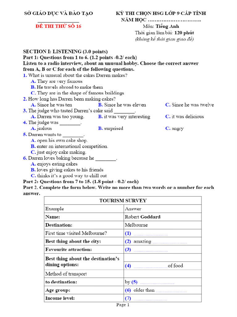 De Thi Thu So 16 20192020doc - 1600 - PDF - Gdrive.vip | PDF