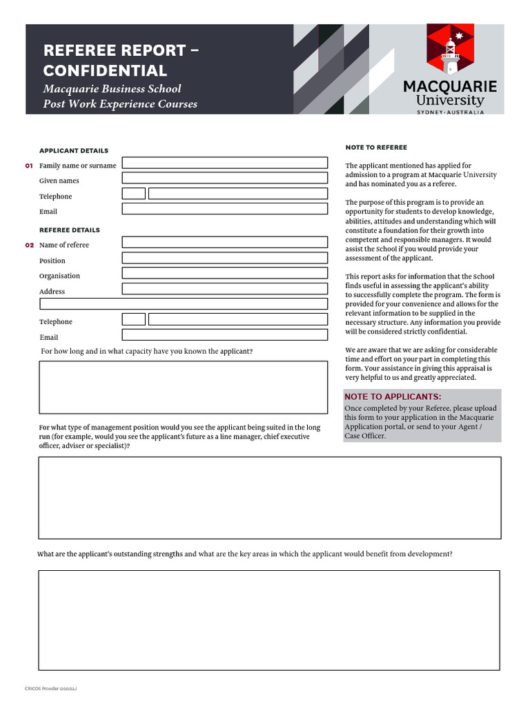 MQBS Referee Report Form | PDF | Cognition