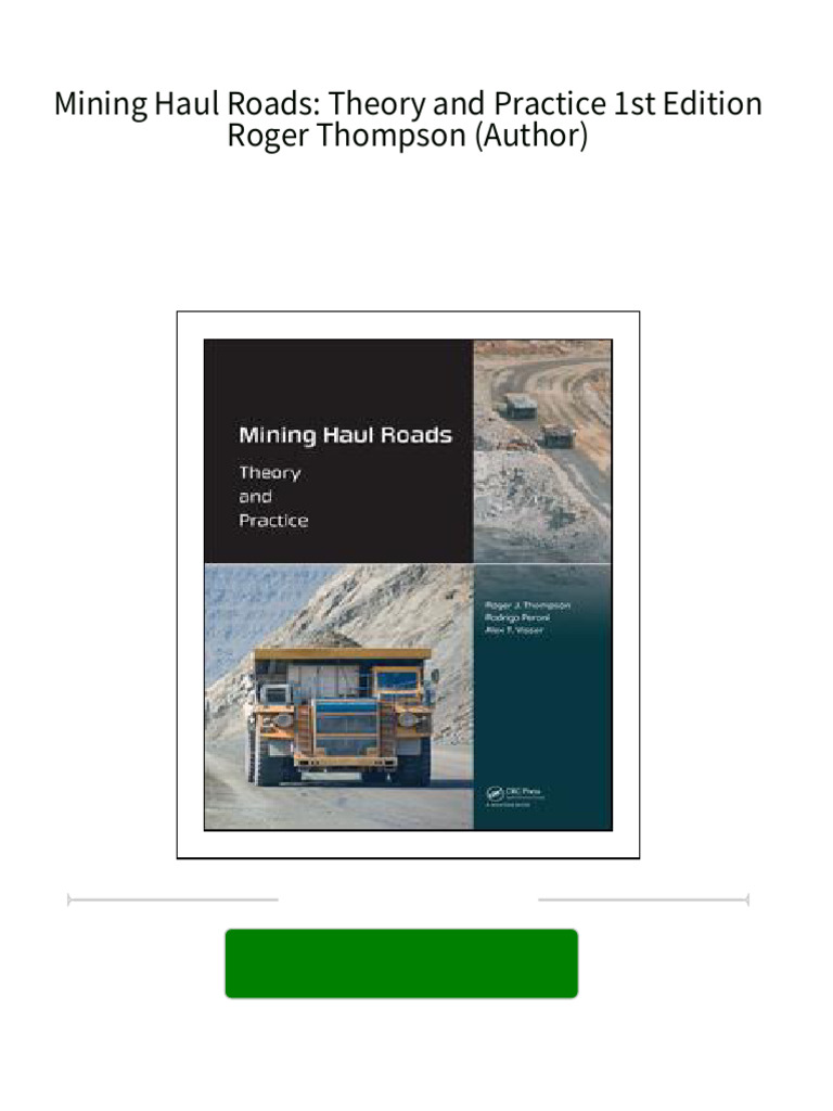 Mining Haul Roads: Theory and Practice 1st Edition Roger Thompson (Author) download pdf | PDF ...