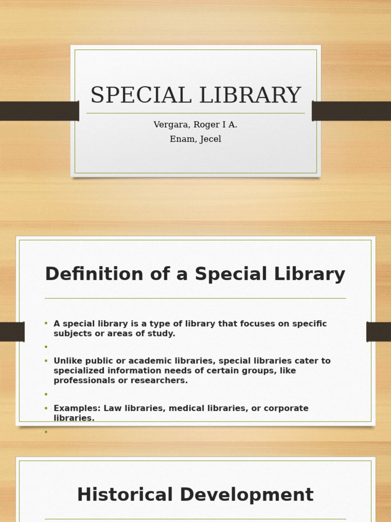 Special Library | PDF | Libraries | Librarian