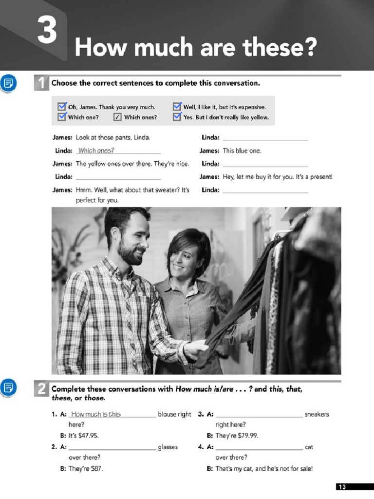 Workbook Unit 3 - Page 13 | PDF