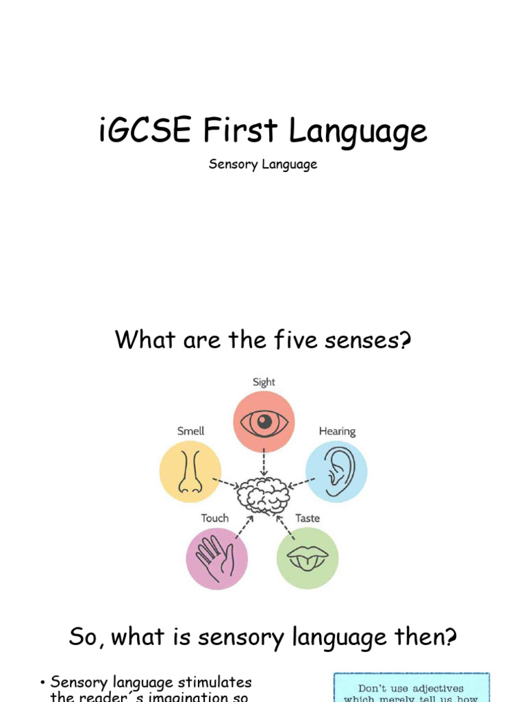 6 Sensory Language | PDF | Adjective | Adverb