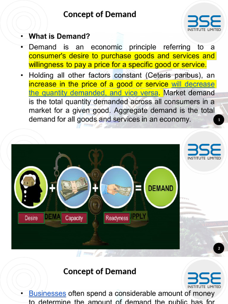 Concept of Demand Overview | PDF | Law