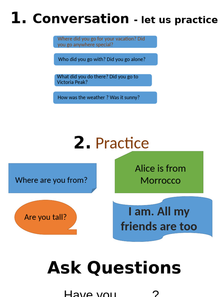 English Conversation Practice Guide | PDF
