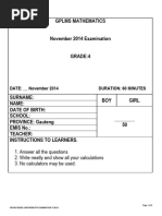 Grade 4 Maths Revision Sheet | PDF