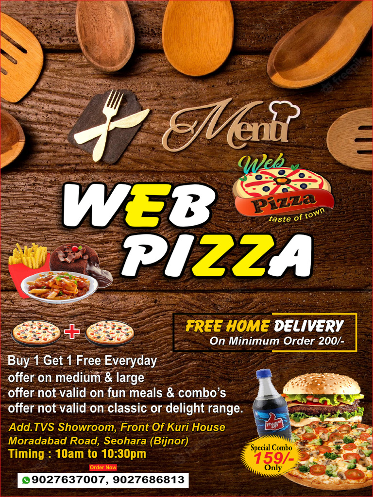 web pizza menu | PDF