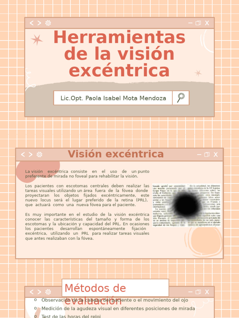 Métodos de Evaluacion y Entrenamiento de Vision Excentrica | PDF | Percepción visual | Ojo