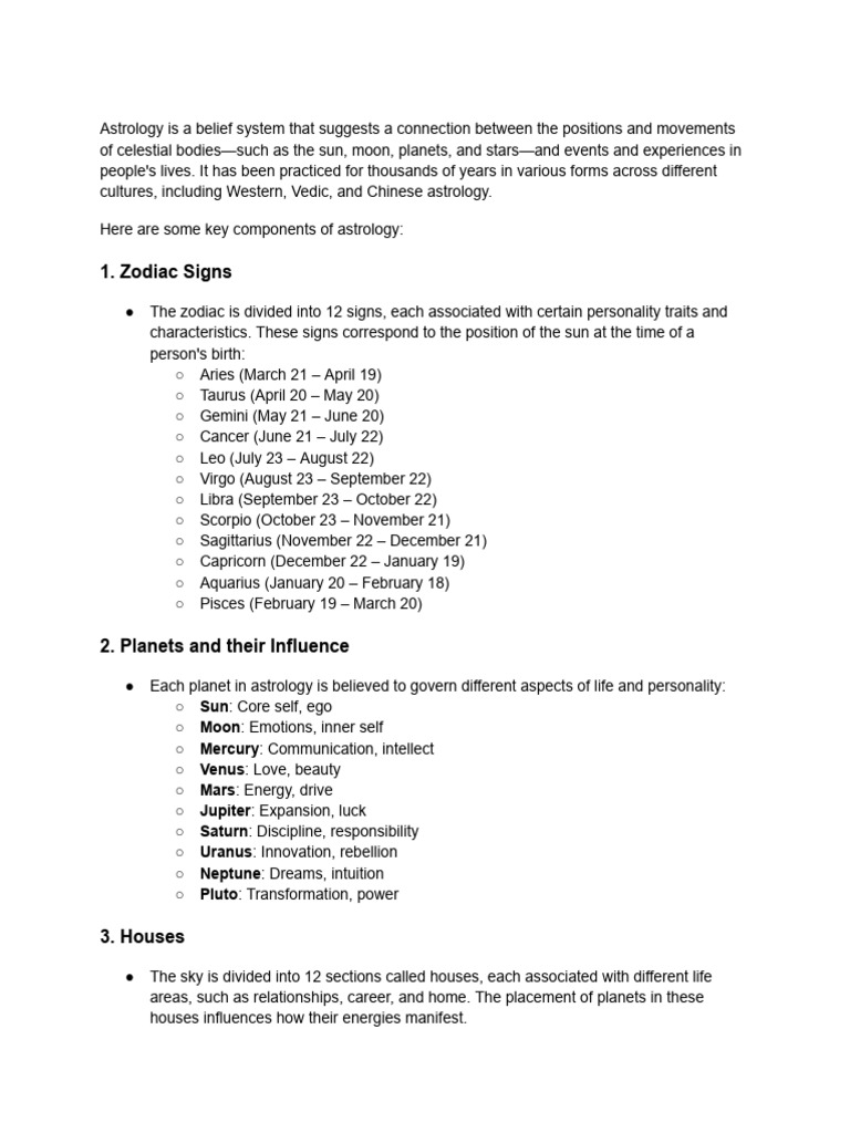 astrology | PDF | Planets In Astrology | Horoscope