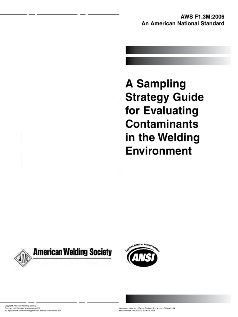 % AWS F1.3M-2006 | PDF | Welding | Construction
