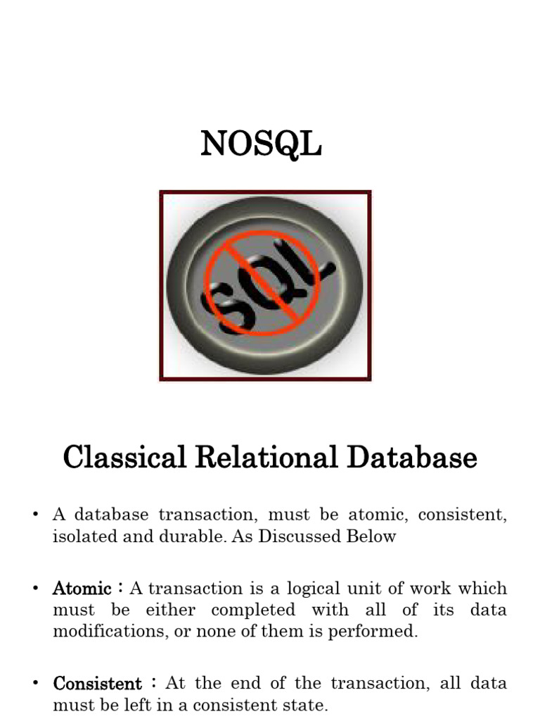 RK_NoSQL | PDF | No Sql | Database Transaction RK_NoSQL | PDF | No Sql | Database Transaction