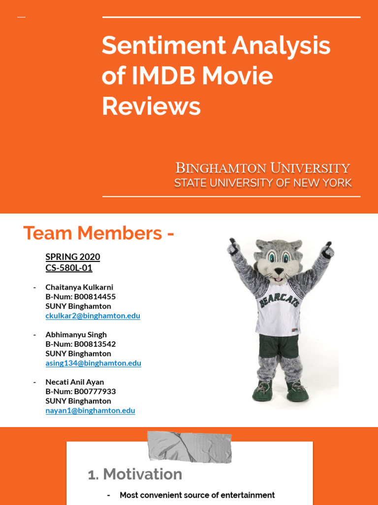 Sentiment Analysis IMDB Review - Presentation | PDF | Support Vector Machine | Logistic Regression