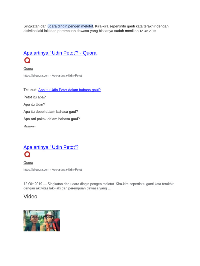 Udin Petot | PDF | Game & Aktivitas