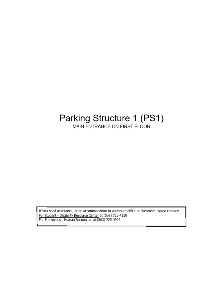Parking Structure 1 Floor Plans | PDF | Transport