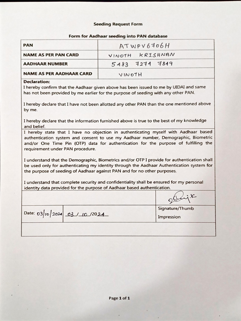 Vinoth Seeding | PDF