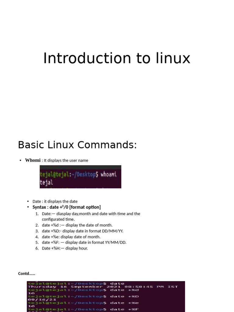 Introduction To Linux | PDF