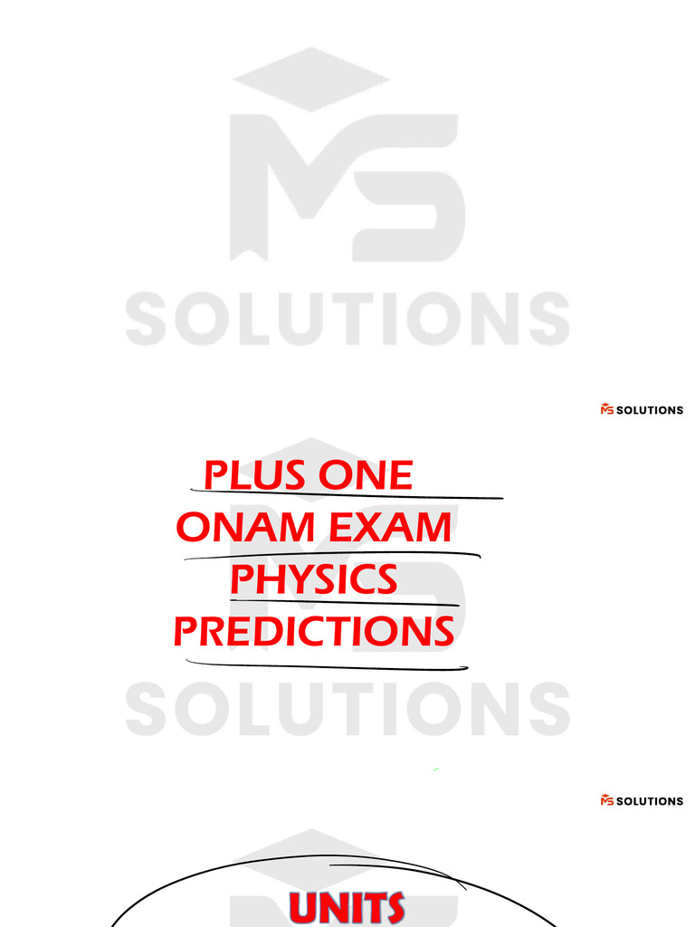 Plus One Physics Ms Predictionplus One Physics Ms Prediction (Content ...
