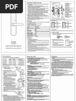 Intelligent House Electronic Lock Smart Door Lock User Manual | PDF ...