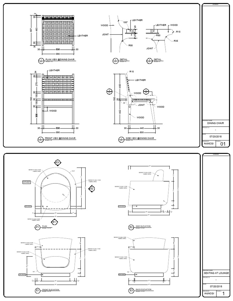 Furniture Shop Drawings Sample | PDF | Furniture | Interior Design