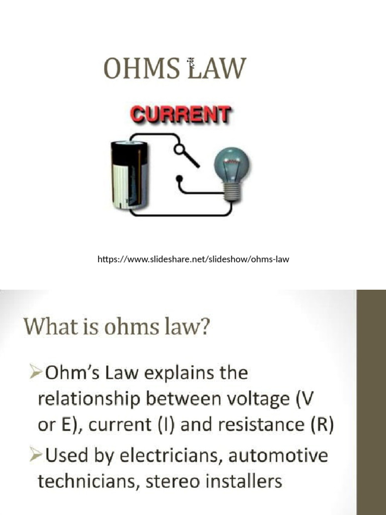 Circuit Lecture 2 - Ohms Law | PDF | Series And Parallel Circuits ...